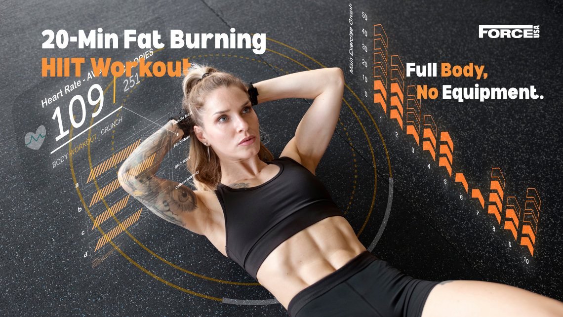 20-Min Fat Burning HIIT Workout – Force USA